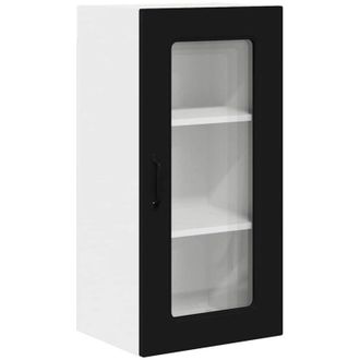 vidaXL vidaXL Armoire de cuisine avec stockage Kalmar Noir 40 x 31 x 80 cm