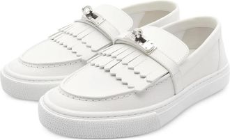 Hermès mocassins Game en cuir - Blanc