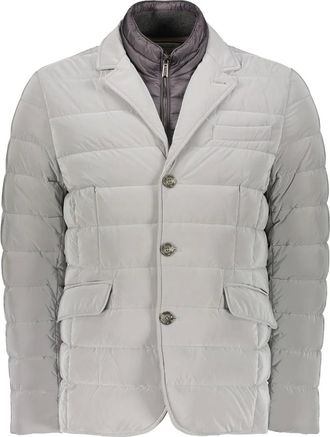 Moorer veste Nomosos à poche à rabat - Gris