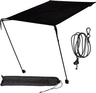 Generic Parasol de chaise avec pince r&eacute;glable - Parasol de plage portable - Accessoire de plage - Auvent l&eacute;ger pour les aventures en plein air, le camping, No