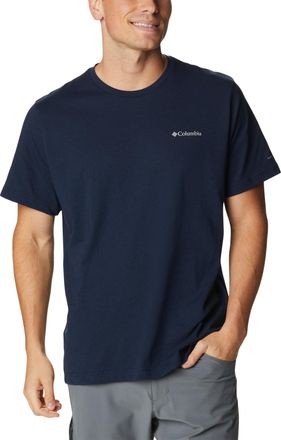 Columbia Mens Thistletown Hills Short Sleeve Kurzärmeliges T-Shirt, Collegiate Navy Heather, XL