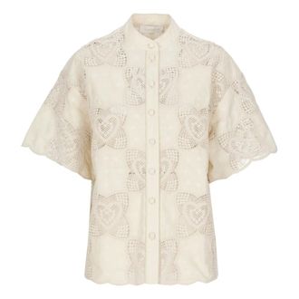Zimmermann Damen, Blusen & Hemden, Beige, MGr&ouml;&szlig;e