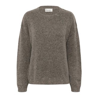 MY ESSENTIAL WARDROBE Femme, Pulls, Brun, Taille: 42 FR Tricot &agrave; col rond