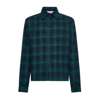 John Richmond Geschlechtsneues kariertes Hemd mit klassischem Kragen und Knopfverschluss - - Shirts - Herren - Mehrfarbig - S