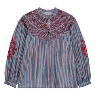 Louise Misha Blouse Pal Ray&eacute;e Voile de Coton - Collection Femme Louise Misha