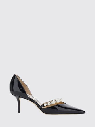 Jimmy Choo London Escarpins Aurelie en cuir verni avec perles et talon aiguille