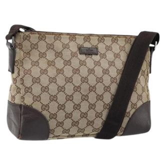 Gucci Pre-owned Canvas Umh&auml;ngetasche - - Pre-owned - Damen - Beige - ONE SIZE
