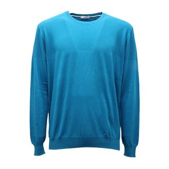 Paolo Pecora Maglia Girocollo - - Knitwear - Herren - Blau - 2XL