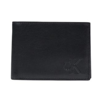 Calvin Klein Homme, Accessoires, Noir, Taille: ONE Size Leather Bifold Wallet with Card Slots