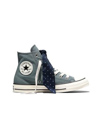 Converse Chuck Taylor All Star - Sneaker in Mineral Brew Grey/Reiherwei&szlig;/Schwarz mit Schleife-Grau