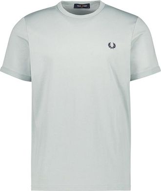 Fred Perry Herren T-Shirt gr&uuml;n Baumwolle