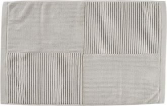 Zone Denmark Classic Badematte, Badteppich rutschfest, Duschvorleger f&uuml;rs Badezimmer aus 100% Baumwolle, Waschbar, 80 x 50 cm, Soft Grey (Grau)