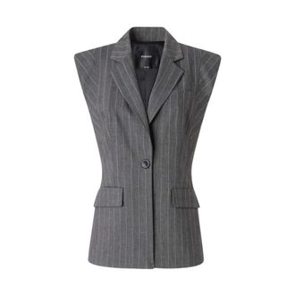Pinko Genista Vest - - Jackets - Damen - Grau - M