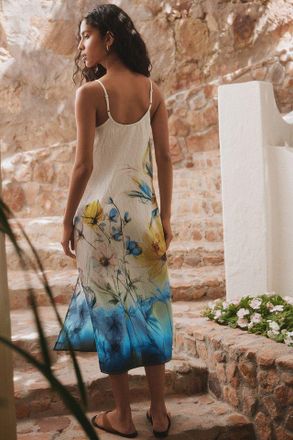 Next Midikleid Verschlussloses Midi-Sommerkleid (1-tlg)