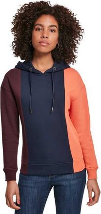 Urban Classics Damen Kapuzen-Sweatshirt Ladies Tripple Hoody Kapuzenpullover, Mehrfarbig (Redwine/Midnight 02358), Small (Herstellergr&ouml;&szlig;e: S)