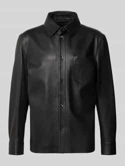 HUGO BOSS Regular Fit Lederjacke aus echtem Lammleder Modell C-MOVITZ