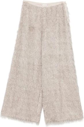 Alysi Femme, Pantalons, Beige, Taille: 36 FR Wide Pantalons