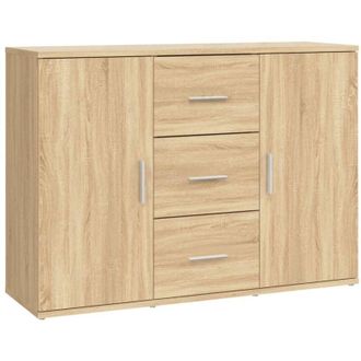 vidaXL Sideboard Sonoma-Eiche 91x29,5x65 cm Holzwerkstoff vidaXL
