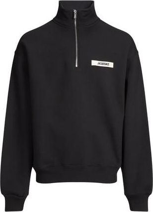 Jacquemus Sweat &agrave; col zipp&eacute; camionneur Gros Grain en coton