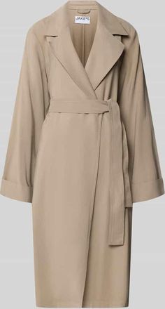 Jake*s Casual Trenchcoat aus Viskose-Mix mit Bindeg&uuml;rtel
