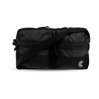 Stone Island Umh&auml;ngetasche mit Logo-Patch - - Bags - Herren - Schwarzk - ONE SIZE