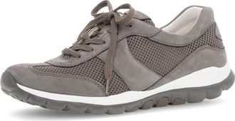 Gabor Damen Low-Top Sneaker, Frauen Halbschuhe,Wechselfu&szlig;bett,Sportschuhe,Freizeitschuhe,Turnschuhe,Laufschuhe,schn&uuml;rschuhe,fumo,38.5 EU / 5.5 UK