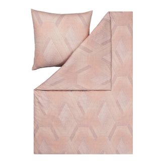 ESTELLA Mako Interlock Jersey Bettw&auml;sche Quinn Altrosa 1 Bettbezug 155 x 220 cm + 1 Kissenbezug 80 x 80 cm