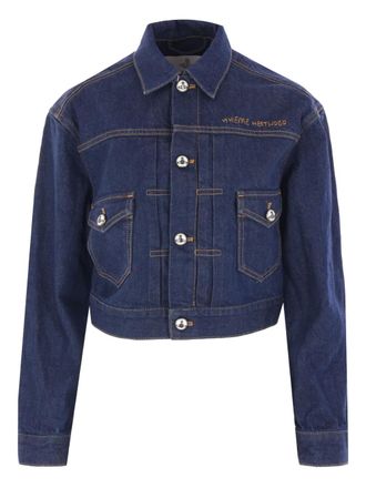 Vivienne Westwood veste en jean Marlene &agrave; coupe crop - Bleu