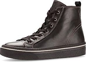 Gabor Femme Baskets, Dame Baskets Hautes,Semelle intérieure Amovible,Bottes à Lacets,Chaussures à Lacets,Mid-Cut,Noir (Schwarz) / 27,41 EU / 7.5 UK