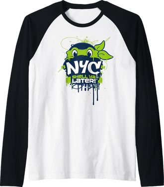 Teenage Mutant Ninja Turtles TMNT Teenage Mutant Ninja Turtles Street NYC Classic Graff Raglan