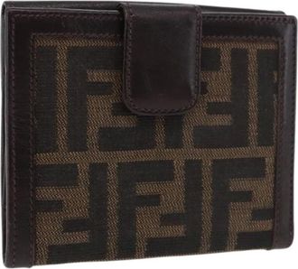 Fendi Portefeuille Bifold Pre-owned - Femme - Pre-owned - Brun - Taille: ONE Size