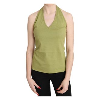 Gianfranco Ferre &Auml;rmelloses Tanktop mit Neckholder - - Tops - Damen - Gr&uuml;n - XS