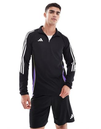 adidas adidas - Football - Tiro 24 - Haut de surv&ecirc;tement - Noir et violet