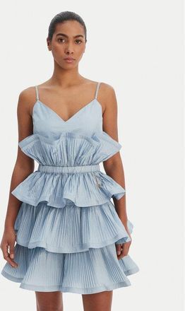 Fracomina Coctailkleid FQ26SD1007W83101 Blau Regular Fit