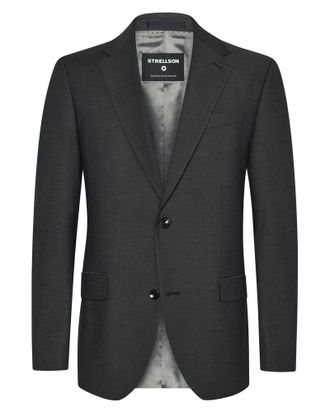 Strellson Unifarbens Sakko mit Stretch-Anteil, Comfort Fit in