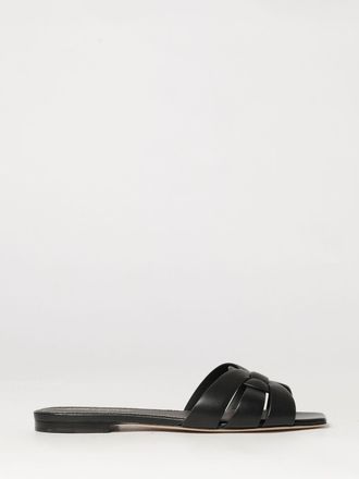 Saint Laurent Mules Tribute en cuir de veau lisse &agrave; petit talon