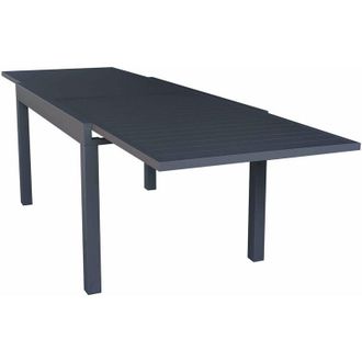 BIZZOTTO Ausziehbarer Tisch Sardegna aus Aluminium-Lamellen f&uuml;r Garten und Veranda -Extra Gro&szlig; / Anthrazit