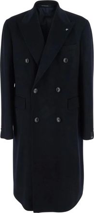 Tagliatore Homme, Manteaux, Bleu, Taille: M Double-Breasted Manteaux