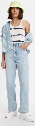 Levi's High-Waisted Straight Jeans - Damen - Blau / Blau