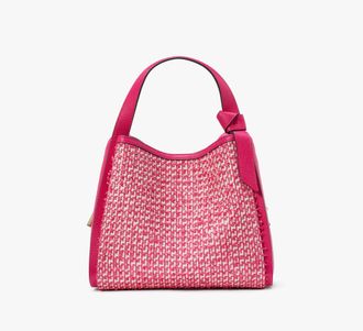 Kate Spade New York Knott Tote Bag Zum Umh&auml;ngen Aus Bast-Tweed, Mittelgro&szlig;