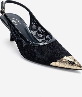 Prologue Clem Schn&uuml;r-Slingback-Pumps