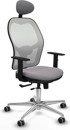 Piqueras y Crespo Home Office Chorquera mit 1D-Armlehnen, h&ouml;henverstellbarer Lendenwirbelst&uuml;tze und festem Kopfteil, ausgestattet mit Syncro/Traslack und eingespritztem