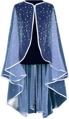 Generic NYSBH Ch&acirc;le de mari&eacute;e Bol&eacute;ro de soir&eacute;e avec ruban perl&eacute; pour femme, ecru, Taille unique