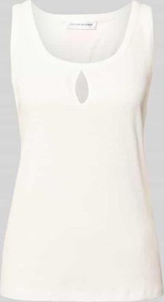 Victoria Beckham Regular Fit Top mit Leinen-Anteil