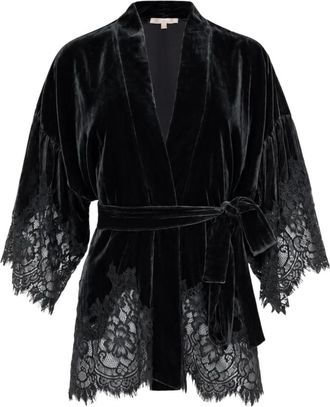 Gold Hawk Kimono en dentelle Velvet Coco - Femme - Blouses et Chemises - Noir - Taille: 38 FR