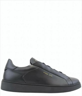 Manuel Ritz Low-Top Sneaker - Black Sneakers With Gold Accents - Gr. 42 (EU) - in Wei&szlig; - f&uuml;r Damen
