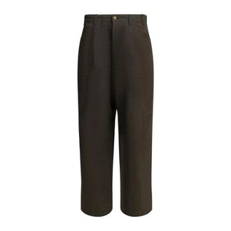 Comme Des Gar&ccedil;ons Gek&uuml;rzte Hose mit Falten - - Trousers - Herren - Braun - M