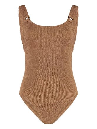 Hunza G maillot de bain Nile Domino - Marron