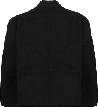 Rick Owens Womens Sail Jacket Black New Wool