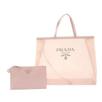 Prada Pre-owned Mesh Tote Bag - - Pre-owned - Damen - Rosa - ONE SIZE